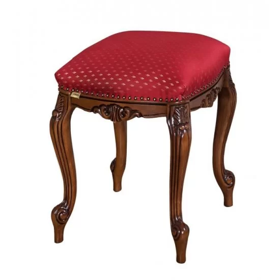 Taburet Lemn Masiv, Maro/Alb, 2 Sertare, 2 Uși, Royal - 270